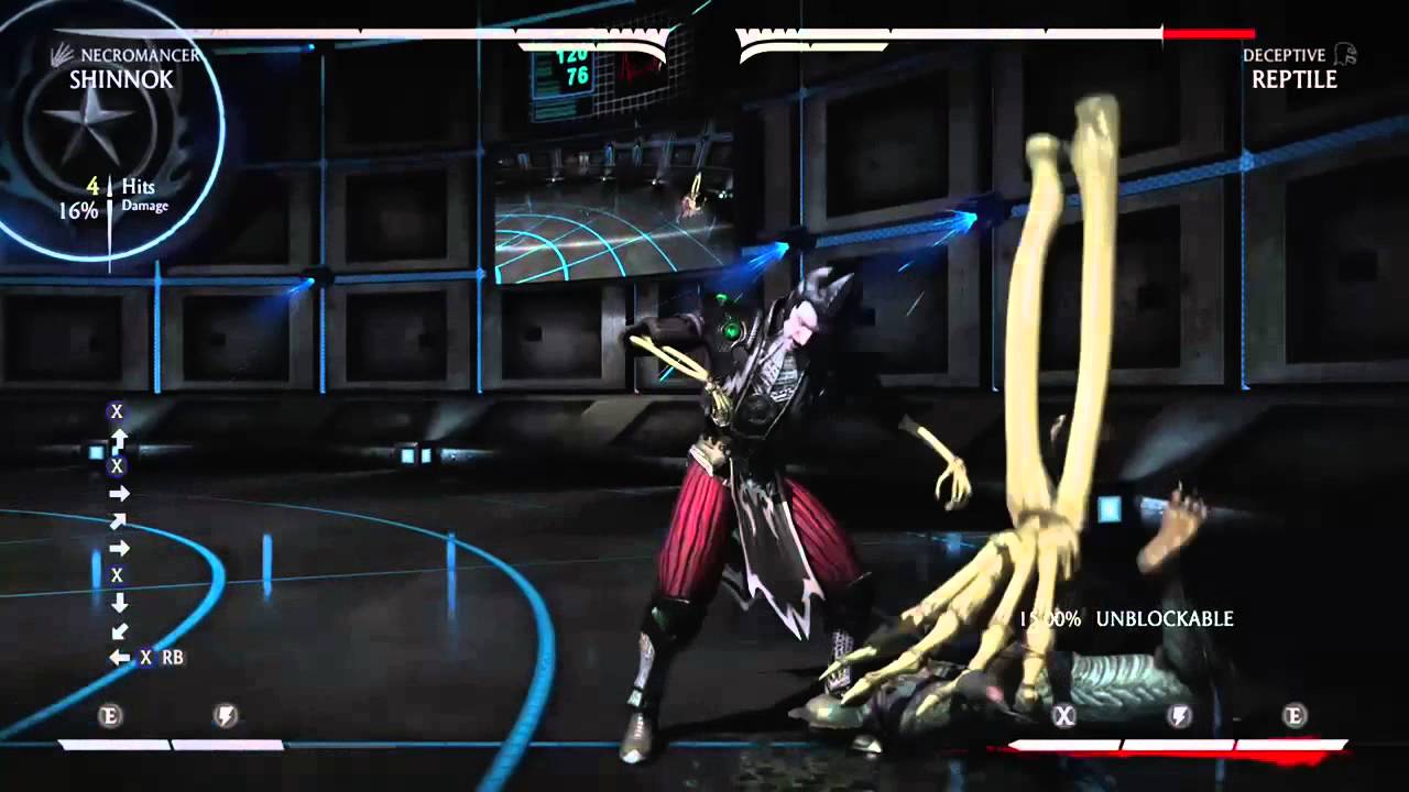 Mortal Kombat X - Shinnok Hand Squash Tech - YouTube