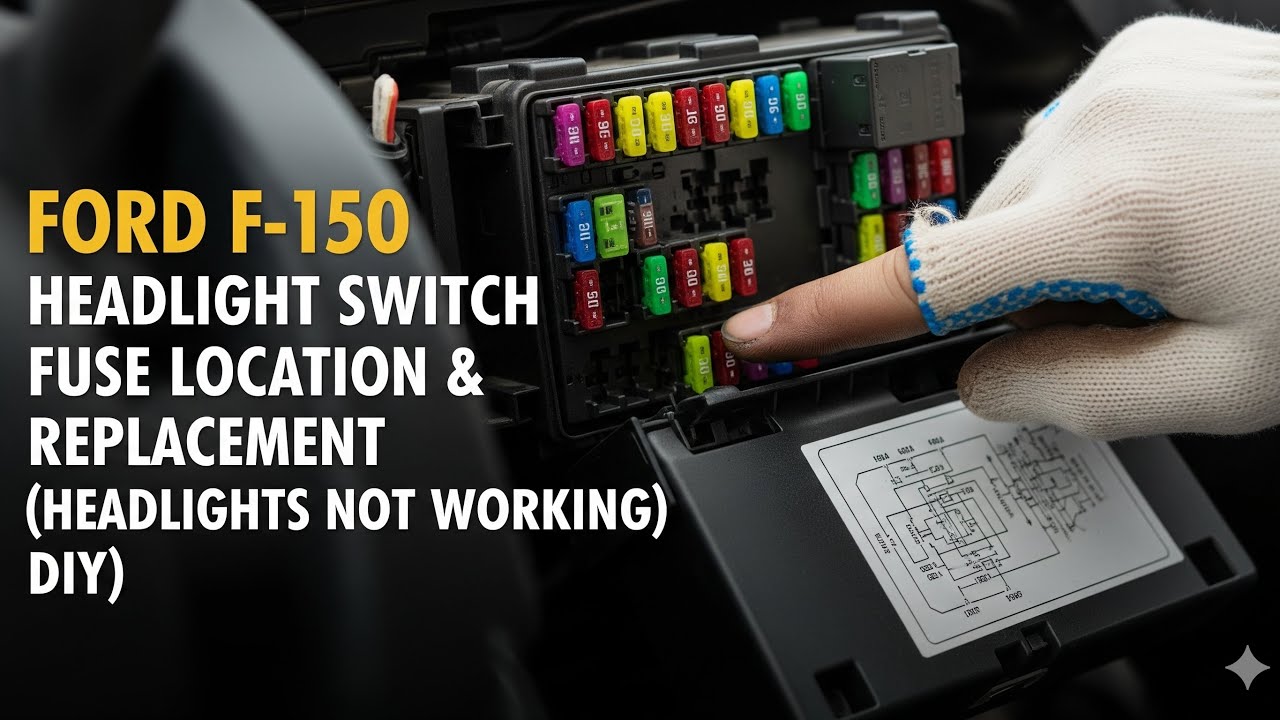 Ford F-150 Headlight Switch Fuse Location & Replacement (Headlights Not ...