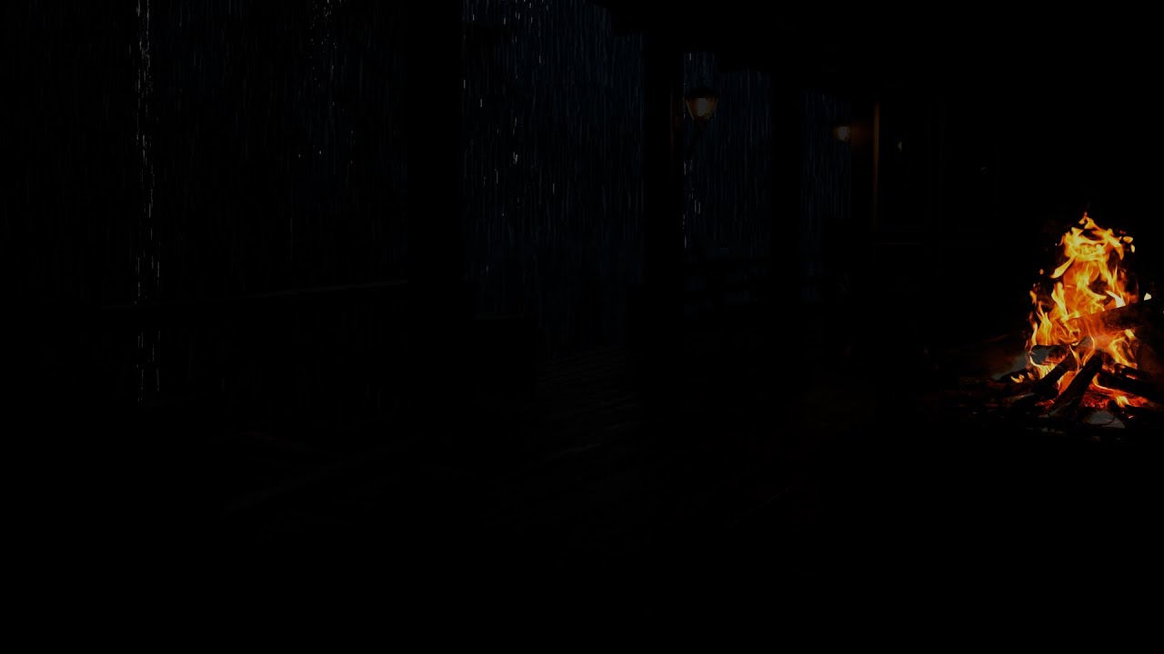 Eliminate Insomnia And Anxiety With The Dark Night Rain At The Window ...