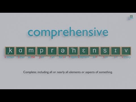 How to pronounce comprehensive ? - YouTube