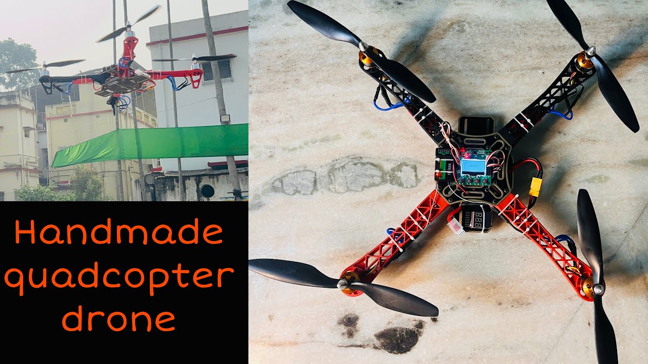 Handmade quadcopter drone || short assemble process of a quadcopter ...