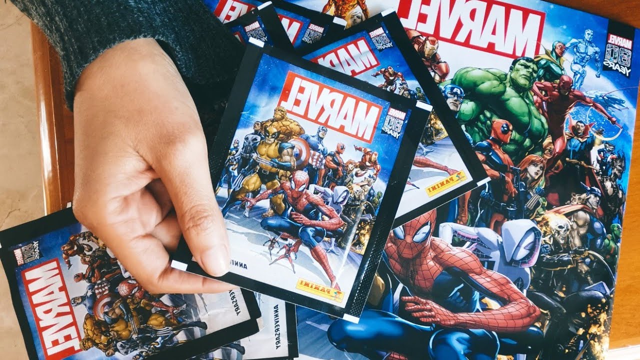 ️ MARVEL Sticker ALBUM ️ Relaxing Gum Chewing ASMR en Español - YouTube