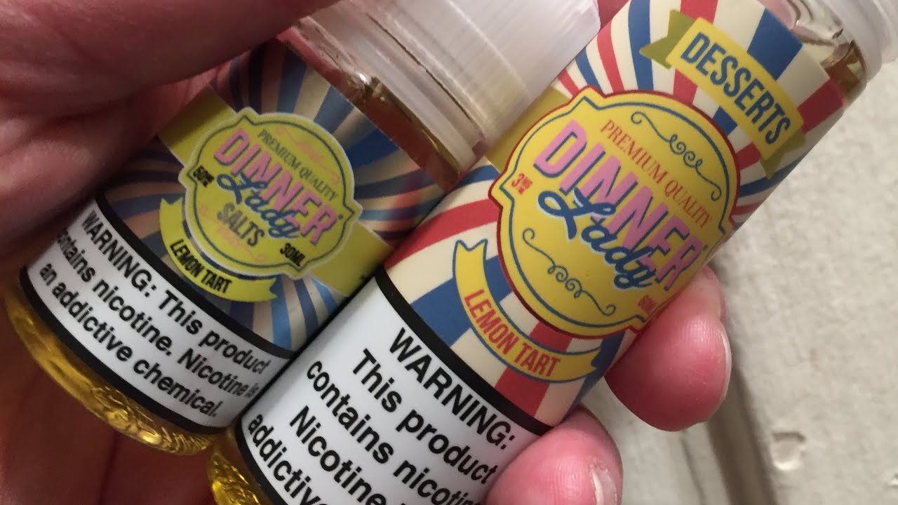 Dinner Lady Premium ejuice! Lemon Tart regular and salt! Fantastic ...
