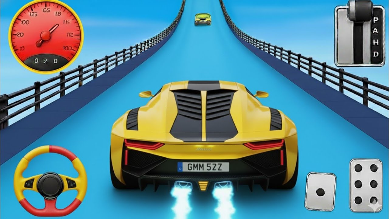 Crazy Ramp Car Games, Car Stunts & Mega Ramp Racing - gt car stunt ...
