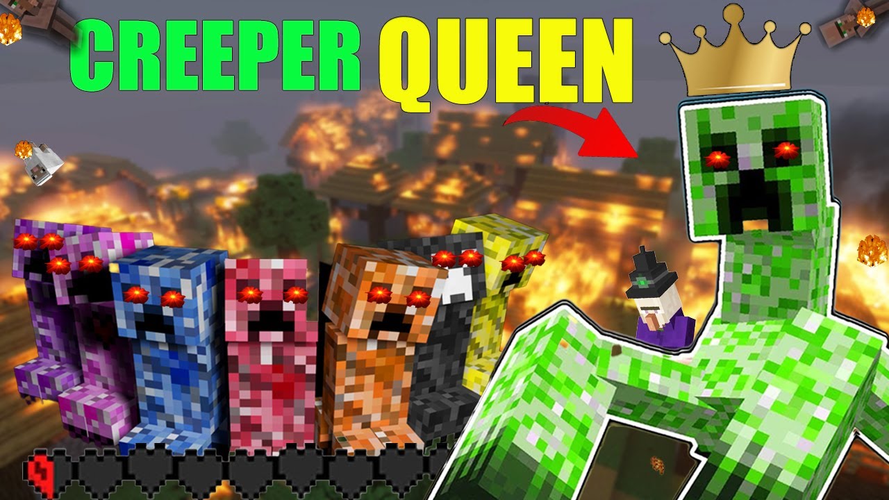 Can I SAVE WORLD from CREEPER QUEEN? | Minecraft - YouTube