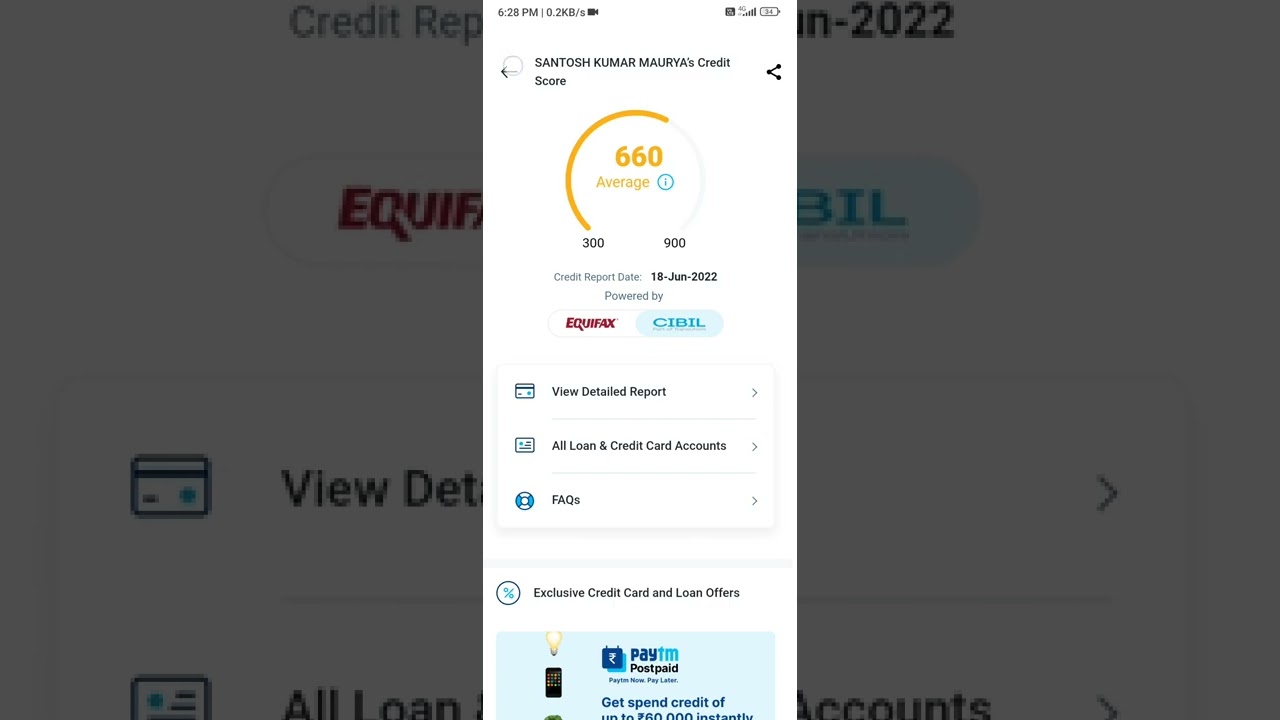 How to check Cibil score in PayTM - YouTube