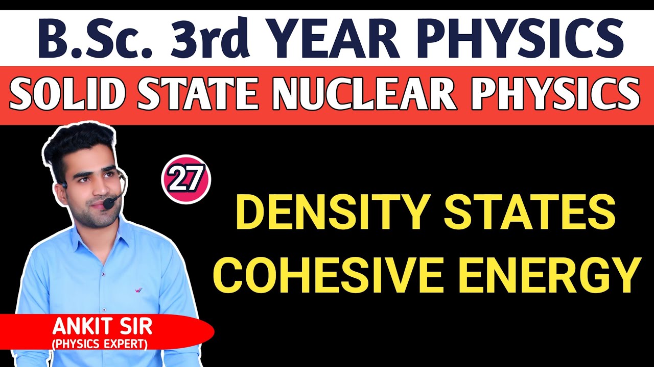 |L27| Density States | Solid state Nuclear Physics | B.Sc.3rd Yr ...