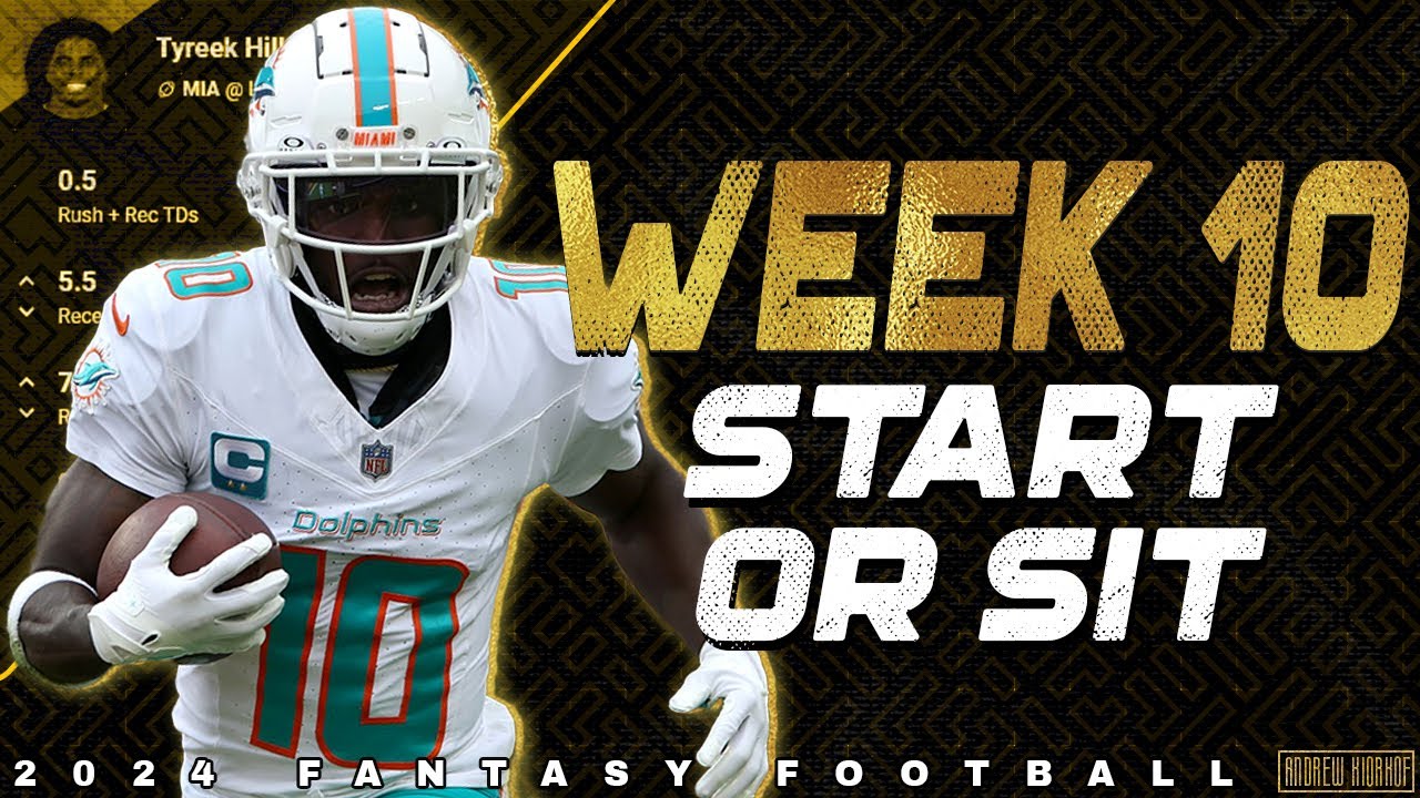 Week 10 Start or Sit Q&A - 2024 Fantasy Football - YouTube
