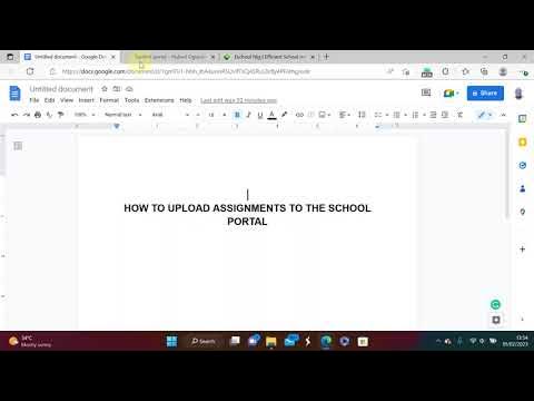 How to upload assignments to the school portal - YouTube