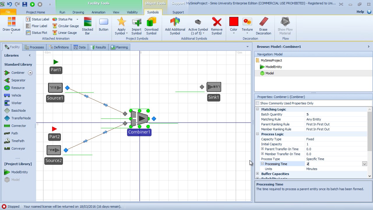 Simio. Tutorial. Standard Library 2/4 - YouTube