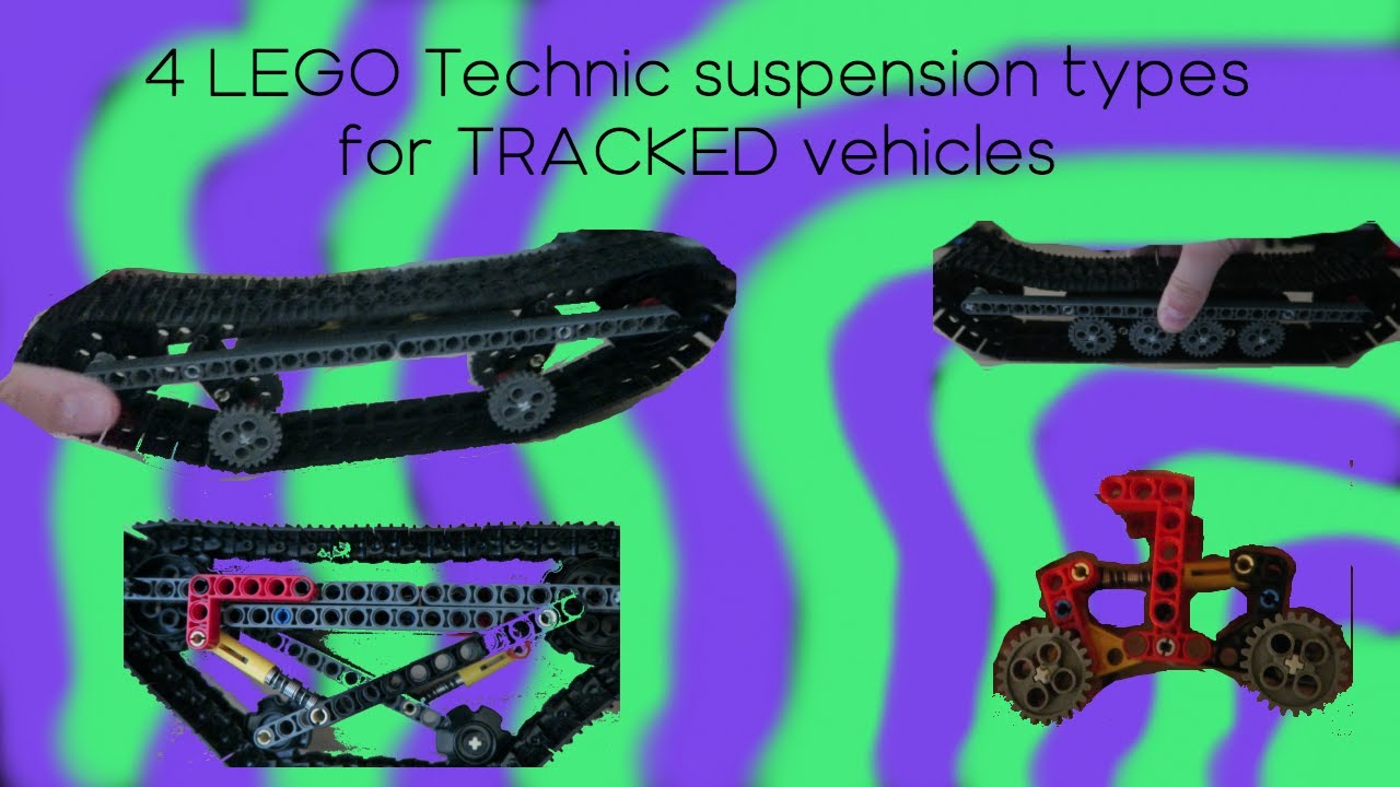 4 LEGO Technic suspension types for TRACKED vehicles - YouTube
