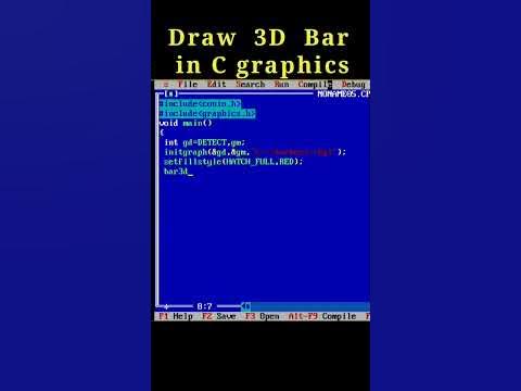 Draw 3D Animation in C graphics#youtubeshorts #shorts #coding - YouTube