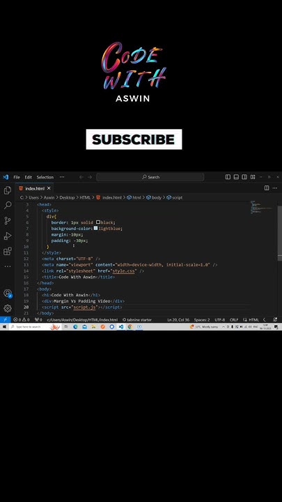 Margin Vs Padding In Tamil Quick Css Guide Css Css3 Padding Codewithaswin Beginners 
