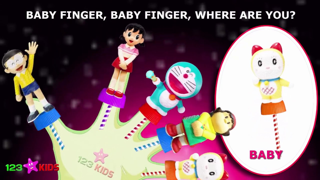 Finger Family Cake Pop Doraemon ☘ Family Nursery Rhyme - Baby Finger ...