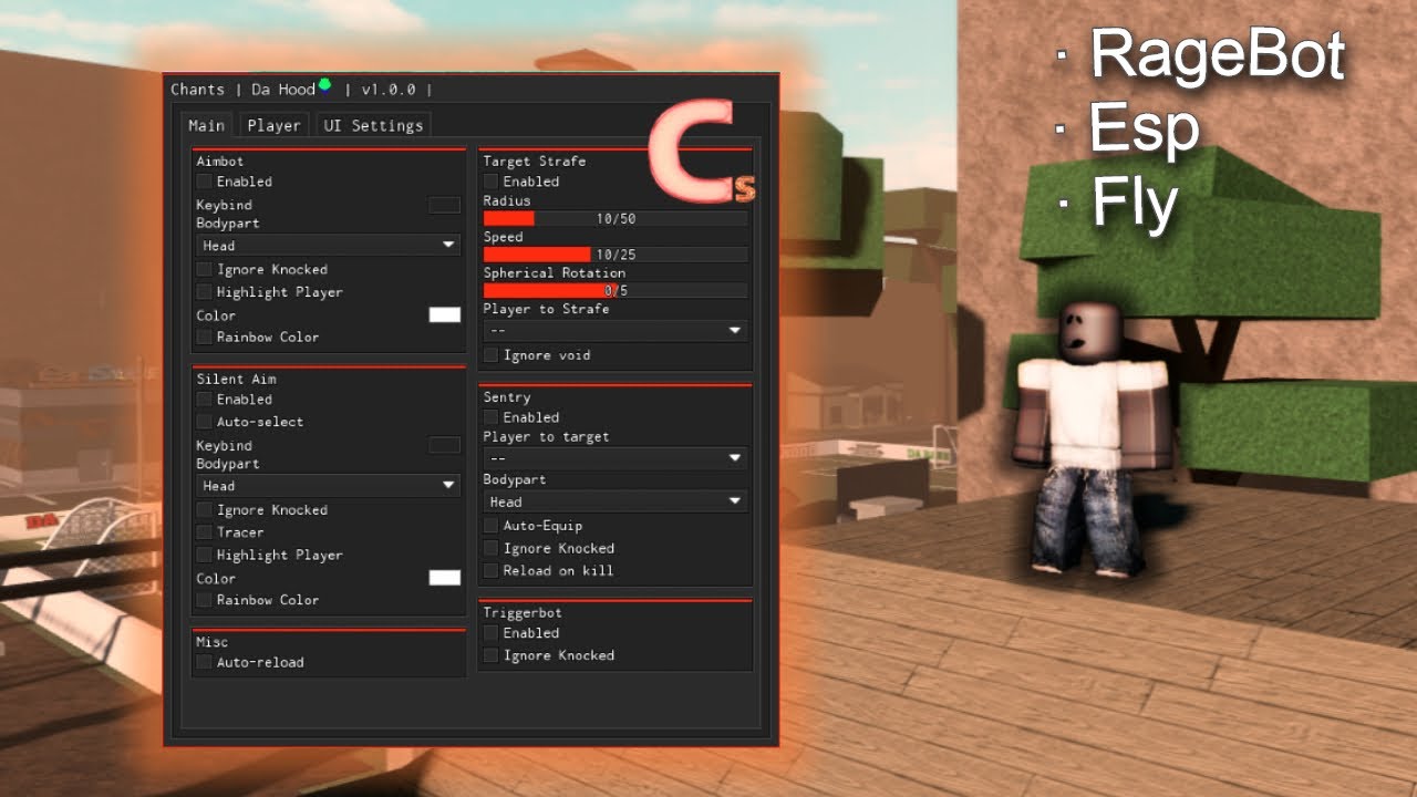 Chants | New Da Hood Script [FREE + CONFIG] (RAGEBOT/ESP/FLY...) - YouTube