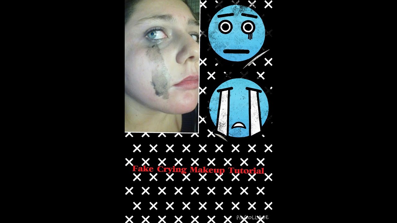 Fake Crying Makeup Tutorial - YouTube
