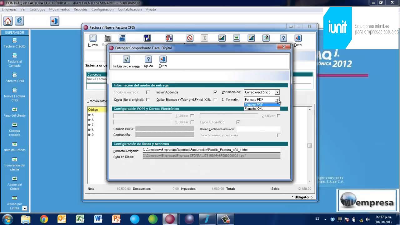DEMO 1 CONTPAQ i FACTURA ELECTRONICA - YouTube