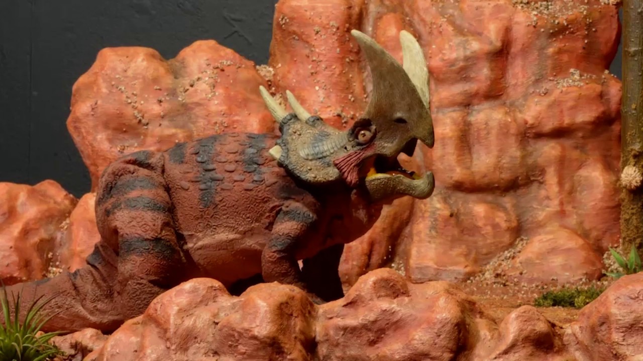 Wildlife on Mars Alloceratops Animation Test. - YouTube