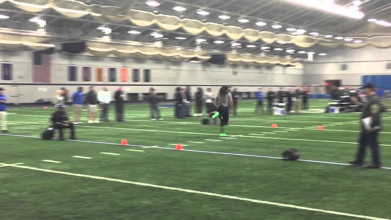 Josh Forrest Pro Day 40 Yard Dash - YouTube