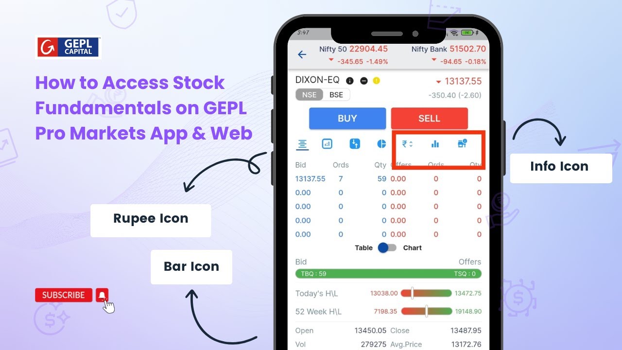 How to Access Stock Fundamentals on GEPL Pro Markets App & Web - YouTube