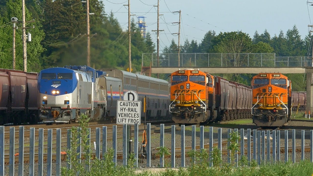 Harvest Time: A spring railfan day at Kalama, Washington on the BNSF ...
