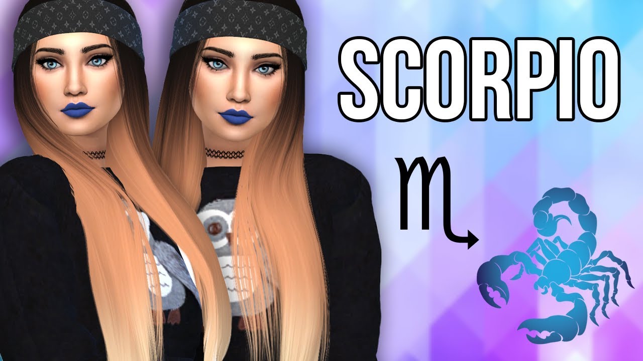 The Sims 4: Create A Sim || Scorpio Horoscope/Zodiac Sign - YouTube