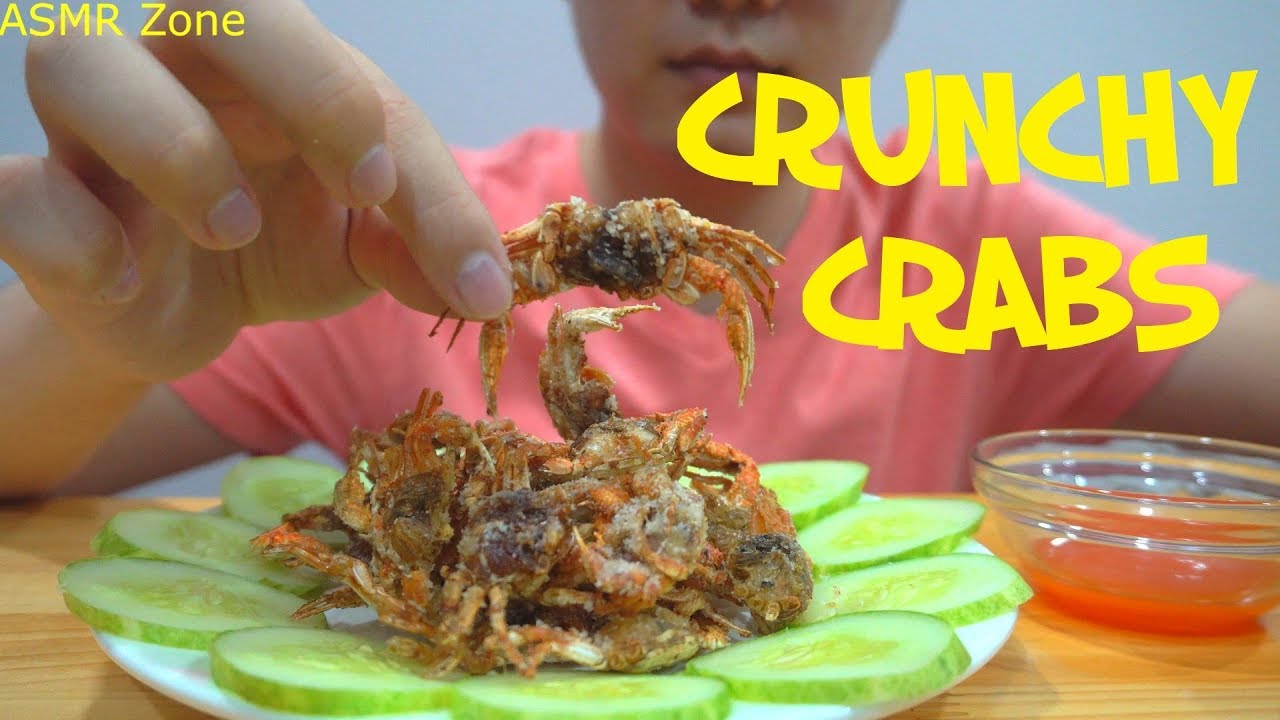ASMR Eating Crabs (Deep Fried) | Extreme Crunch Eating Sounds - ASMR ...
