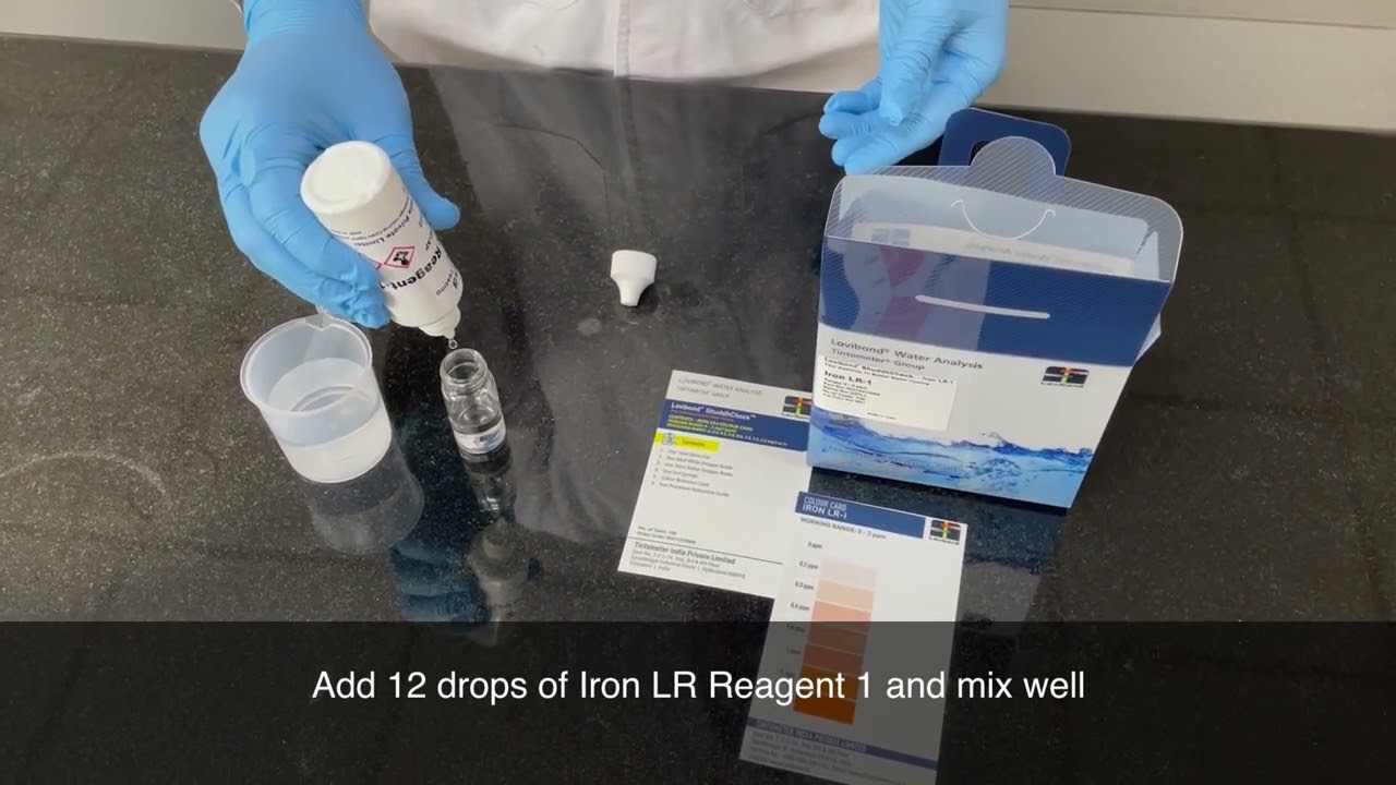 Test procedure to check Iron LR in water sample - YouTube