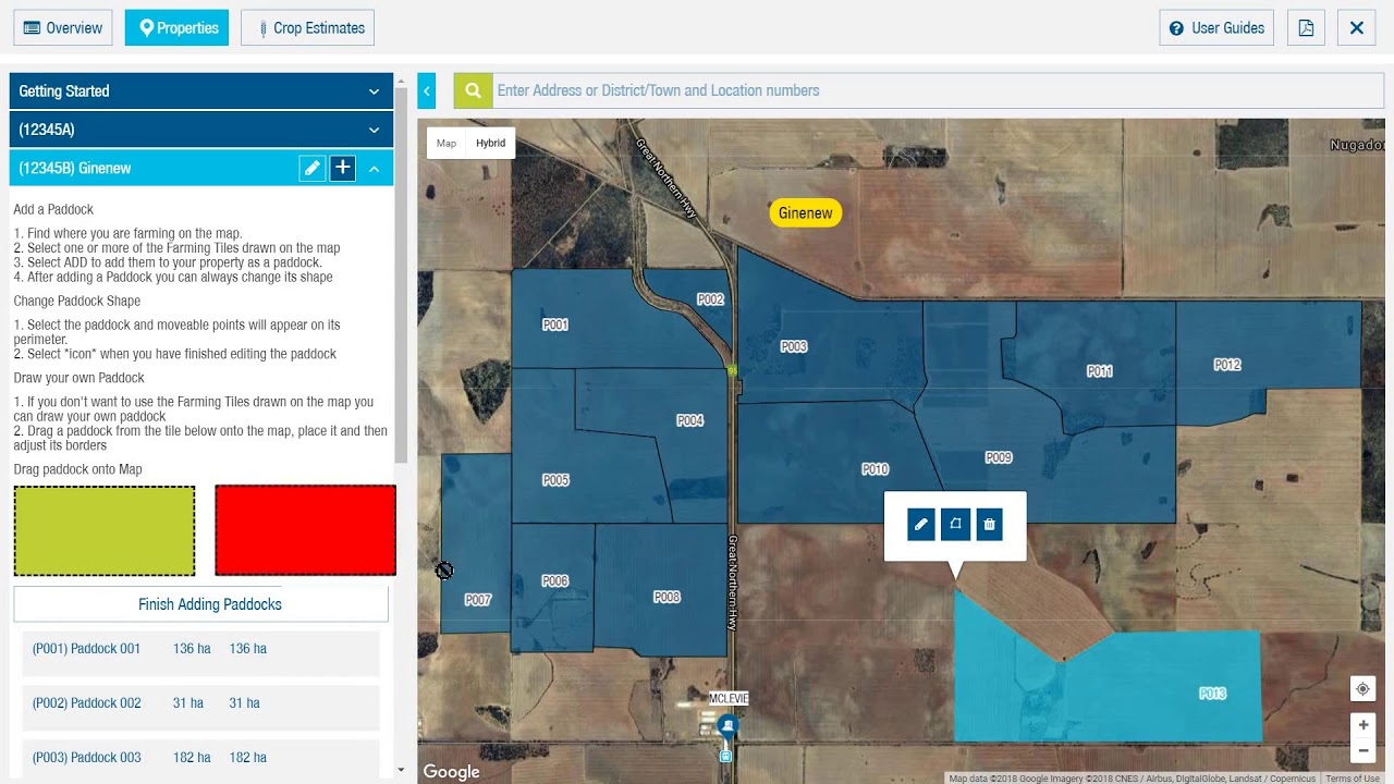 LoadNet Paddock Planner - Adding and modifying paddocks - YouTube