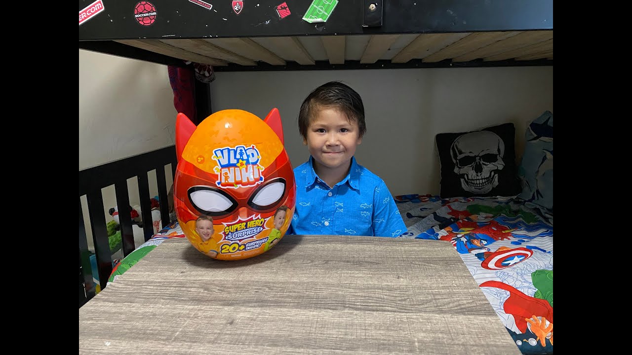 Vlad and Niki Superhero Surprise Egg - YouTube