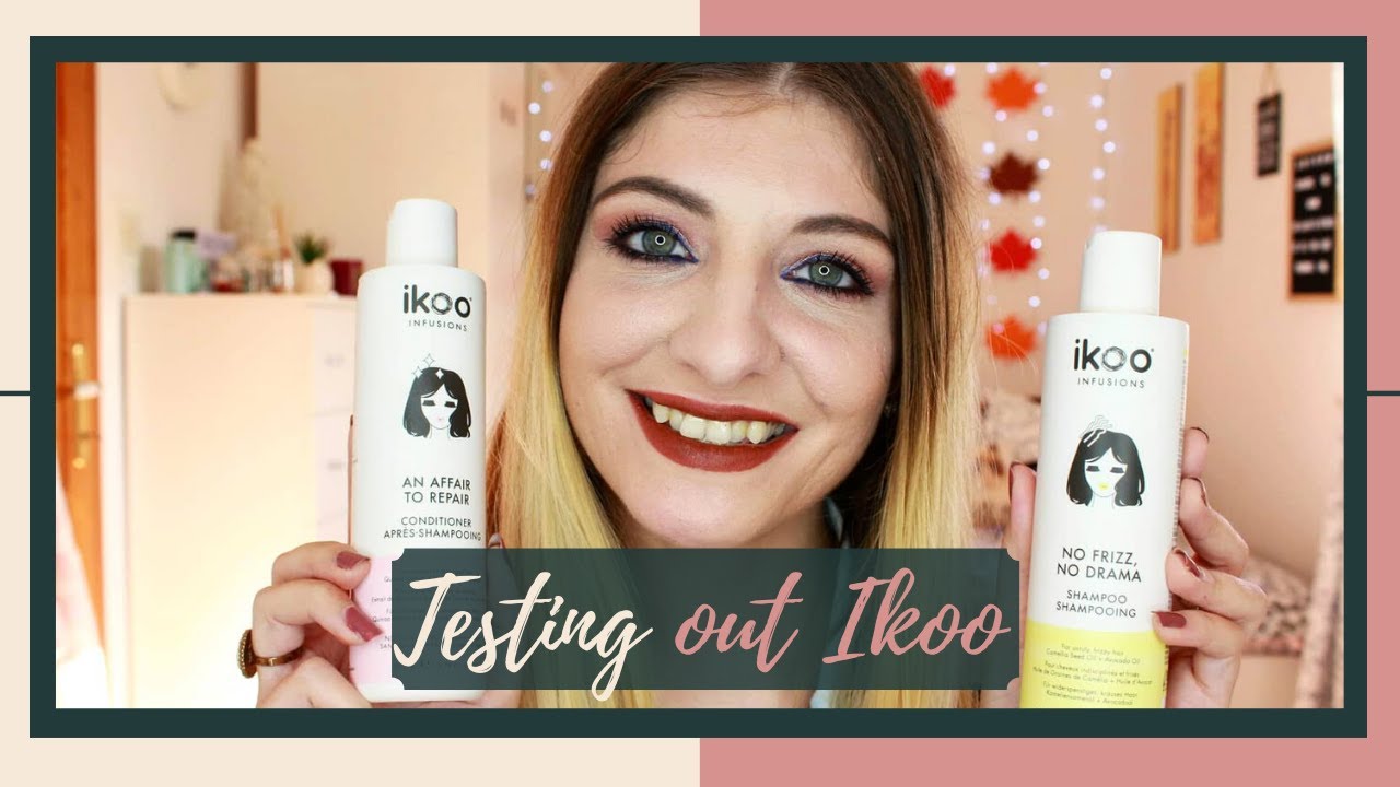 TESTING OUT IKOO HAIR PRODUCTS | SHAMPOO, CONDITIONER, TREATMENT WRAP ...