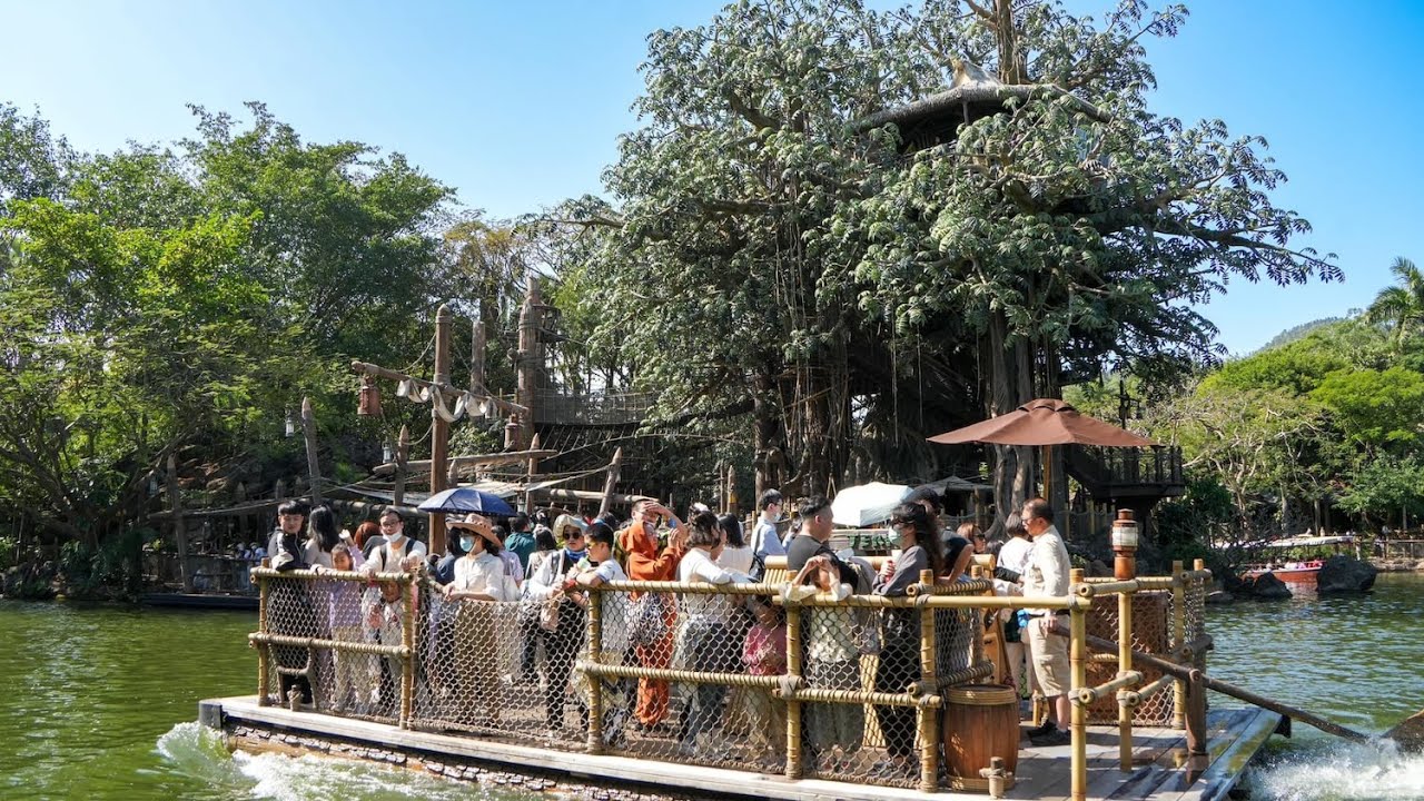 前往泰山樹屋之木筏再度起航丨香港迪士尼樂園丨Rafts to Tarzan's Treehouse Reopened丨Hong Kong ...