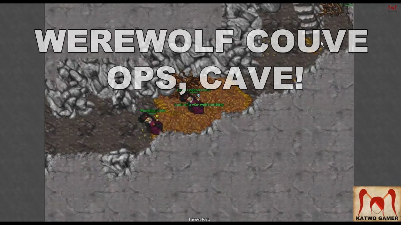 Werewolf Couve OPS, CAVE! - Tibia - YouTube