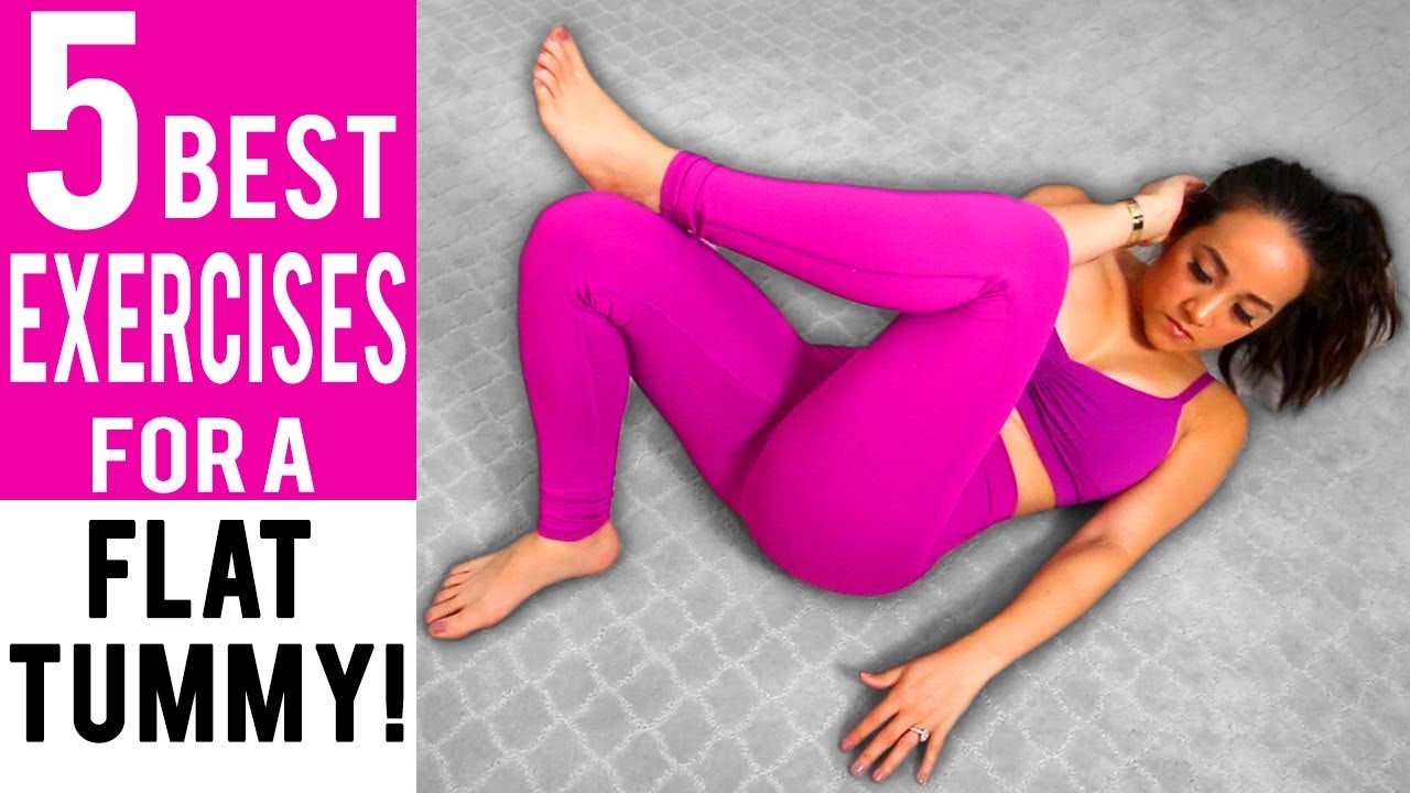 5 BEST EXERCISES FOR A FLAT TUMMY! - YouTube