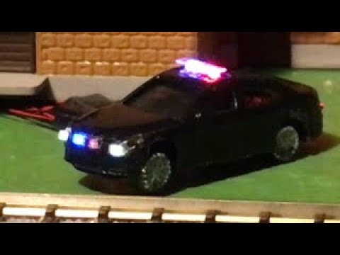 Make an N scale Police Car with working lights. - YouTube