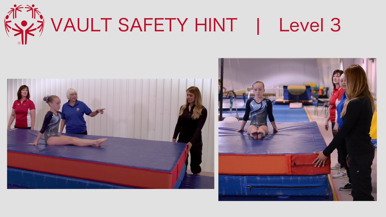 Female Level 3 Vault Handspring onto Mat - YouTube