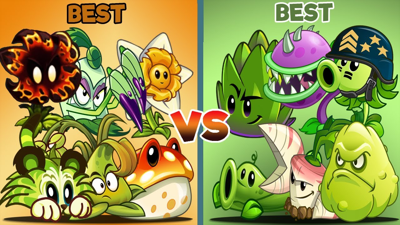 PvZ 2 6 Best Combination Team Plant Vs Team Plant-Who Can Win? - YouTube