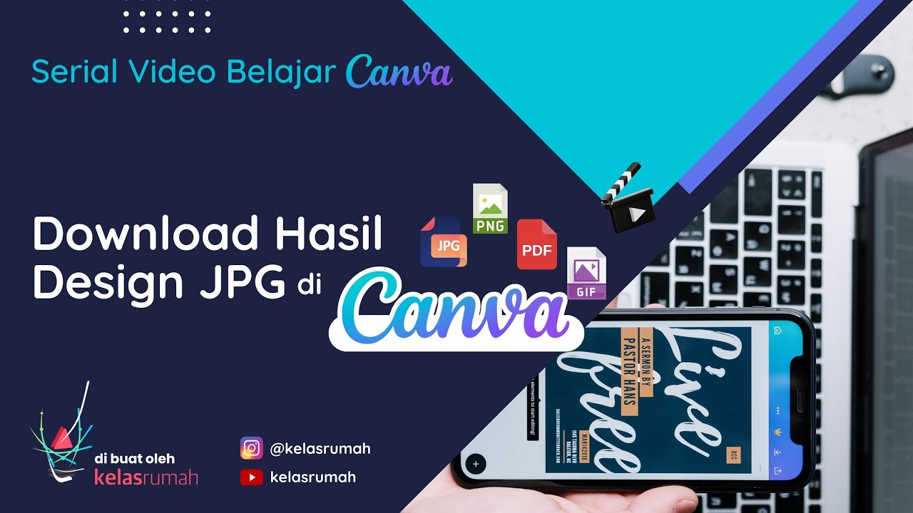 Cara Download Hasil Design menjadi JPG di Aplikasi Canva - #kelasrumah ...
