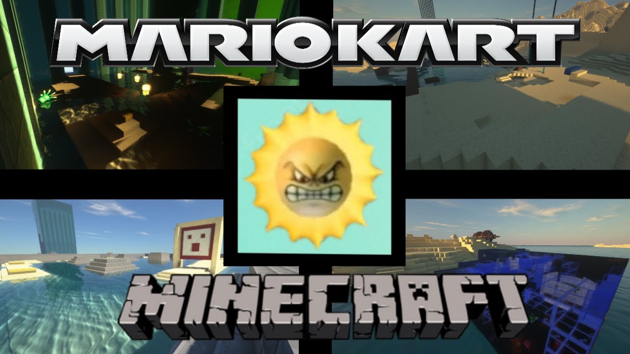 Mario Kart Minecraft - Angry Sun Cup (Summer Special) - YouTube