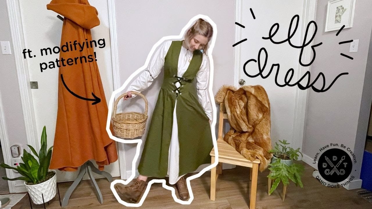 Making a Fall Elf Costume - Part 2: Making a Dress! - YouTube