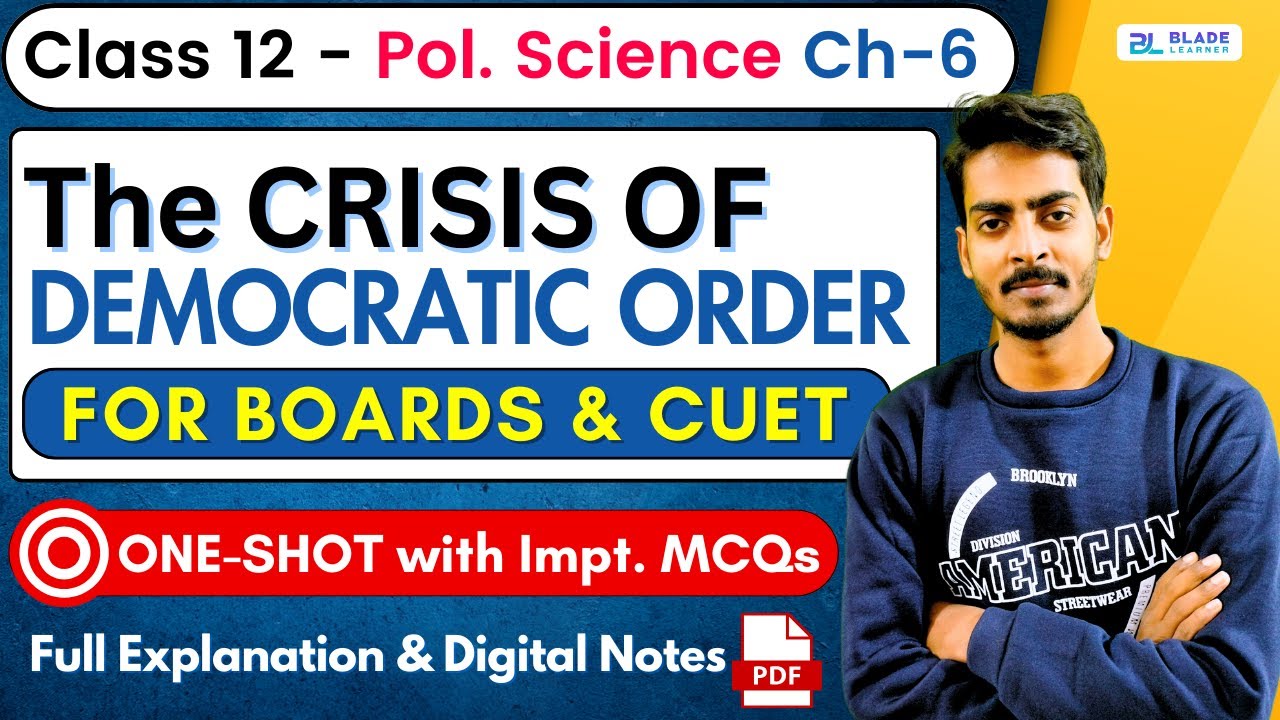 Crisis of Democratic Order Class 12 | Class 12 Political Science ...