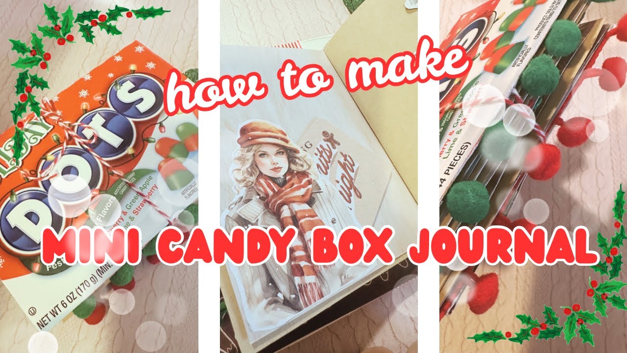 How To Make Mini Journal from a Dollar Tree Candy Box | Tutorial - YouTube