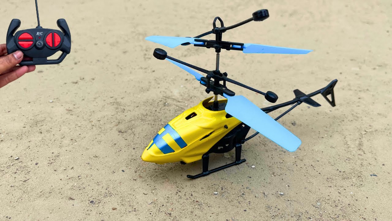 Remote Control Yellow Helicopter | RC Helicopter Unboxing & Flying Test ...