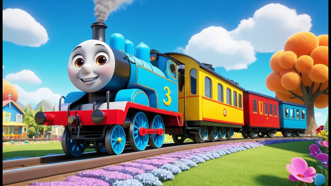 Choo Choo! The Train on the Track | Exciting Train Nursery Rhyme for ...