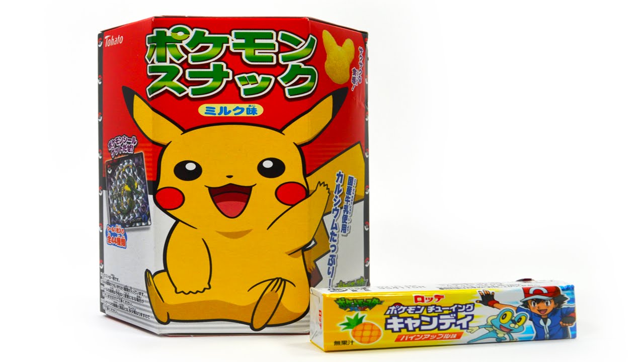 Pokemon Snacks: Corn Puffs & Pineapple Chews - YouTube
