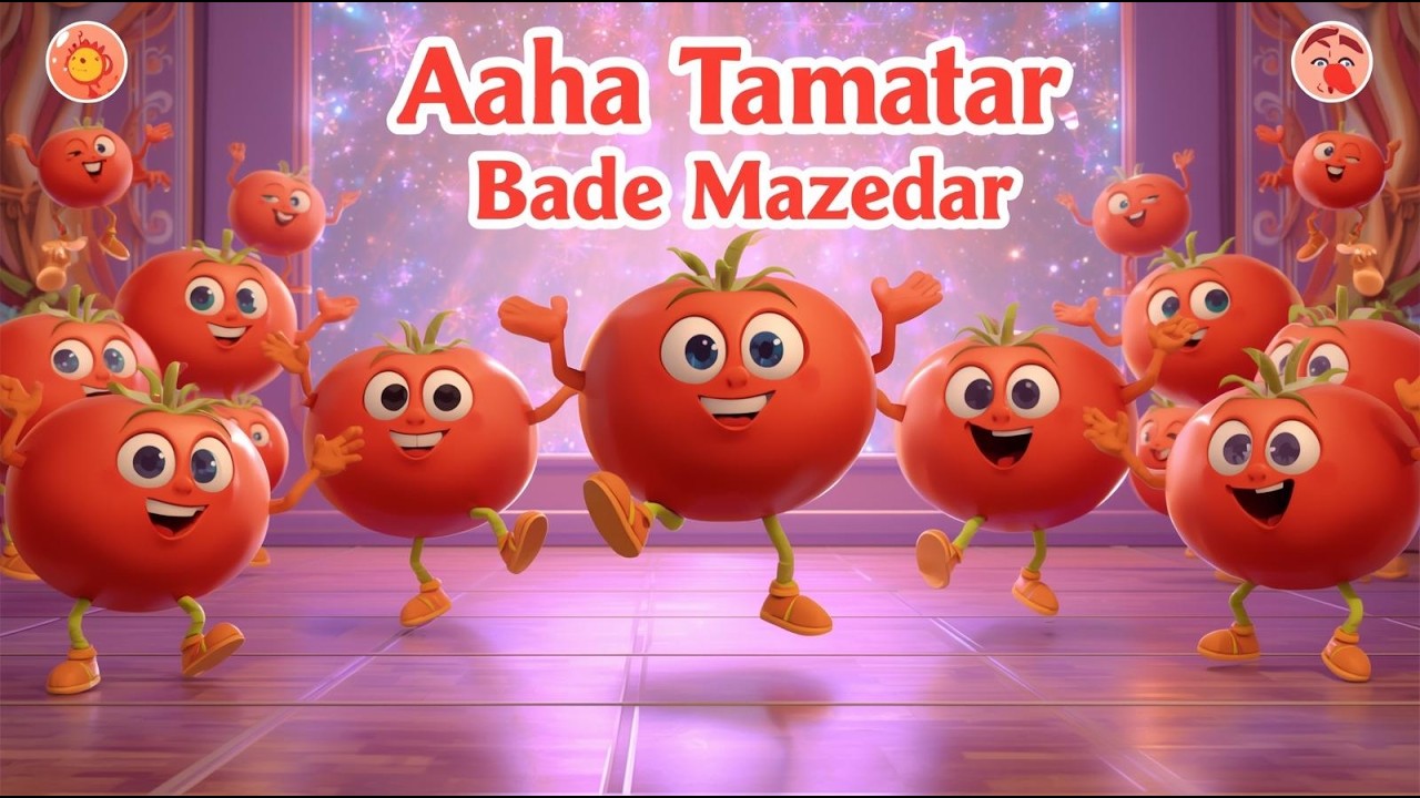 Aaha Tamatar Bade Mazedar 🍅 | Funny Tomato Dance for Kids - YouTube