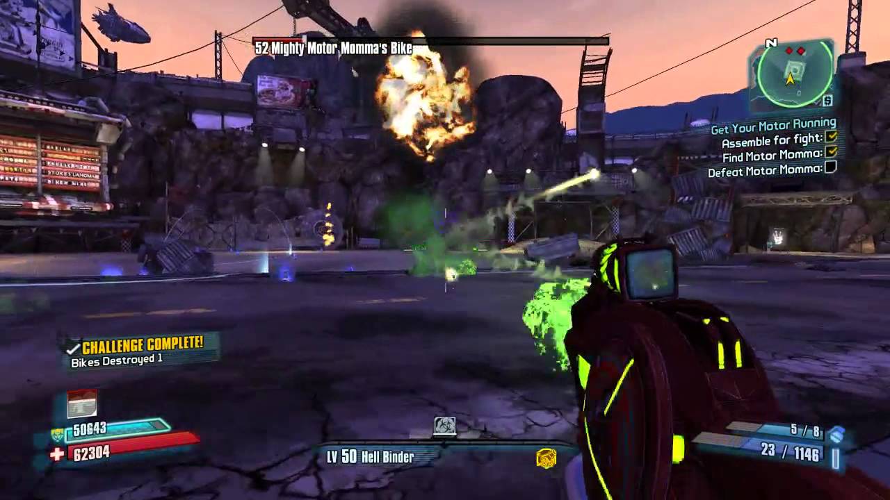 Borderlands 2 DLC defeat Motor Momma - YouTube