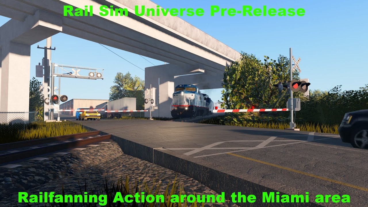 [Rail Sim Universe Pre-Release] Railfanning Action around the Miami ...