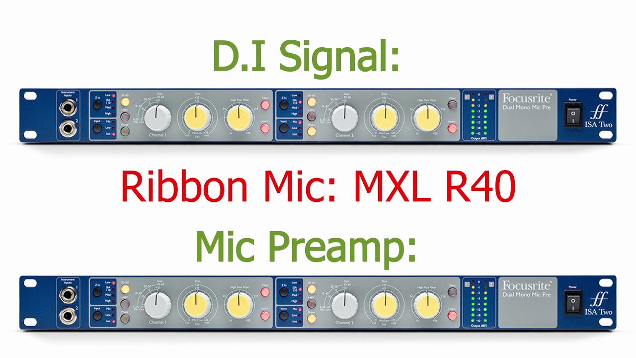 Listening to Mic Preamps: Focusrite ISA, Aphex 207d, API A2D - YouTube