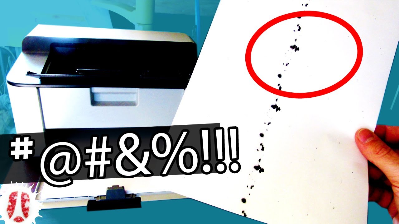 HOW TO Fix Printer Ink Smudges Black Lines Dots Marks On Paper
